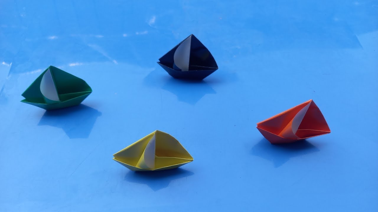 Origami Membuat Perahu Layar Bagian 3 - YouTube
