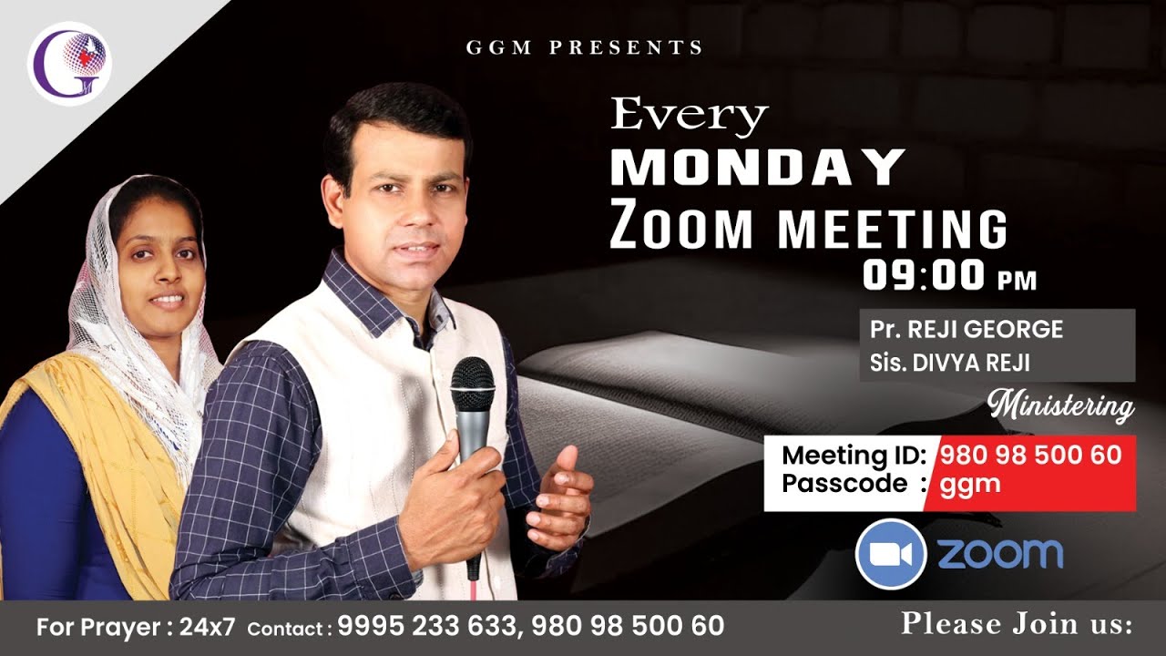 🔴GGM Online Church | Pr.Reji George || 05/05/25 || Zoom Meeting || GGM ...