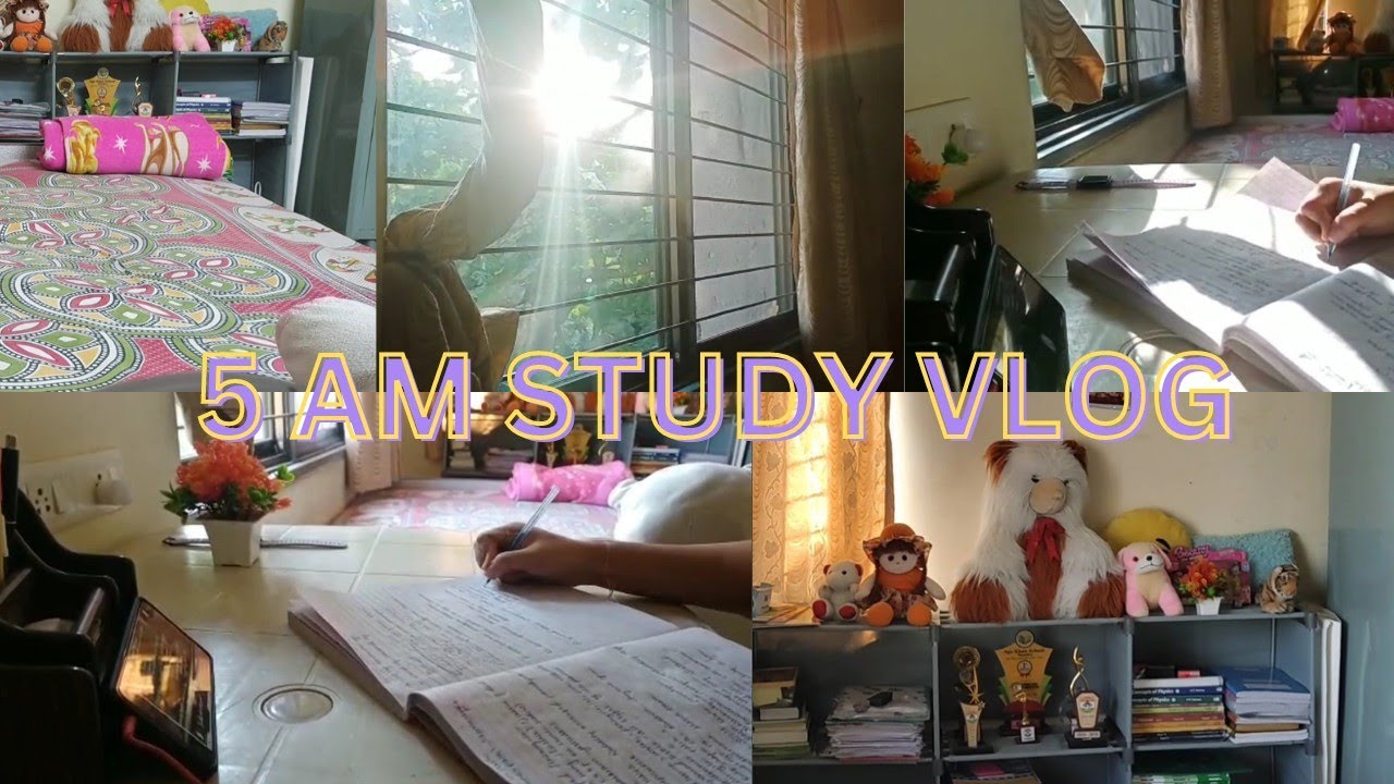 5 AM STUDY VLOG! Lectures, self study and more! NEET Aspirant! - YouTube