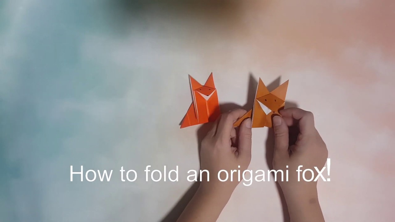 How to fold an origami fox in just 3 minutes! Easy guide for beginners ...