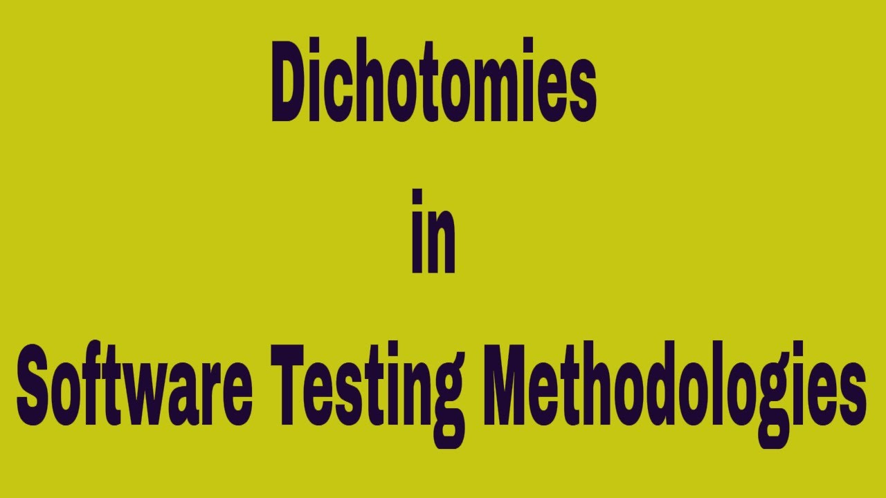 Dichotomies in STM - YouTube