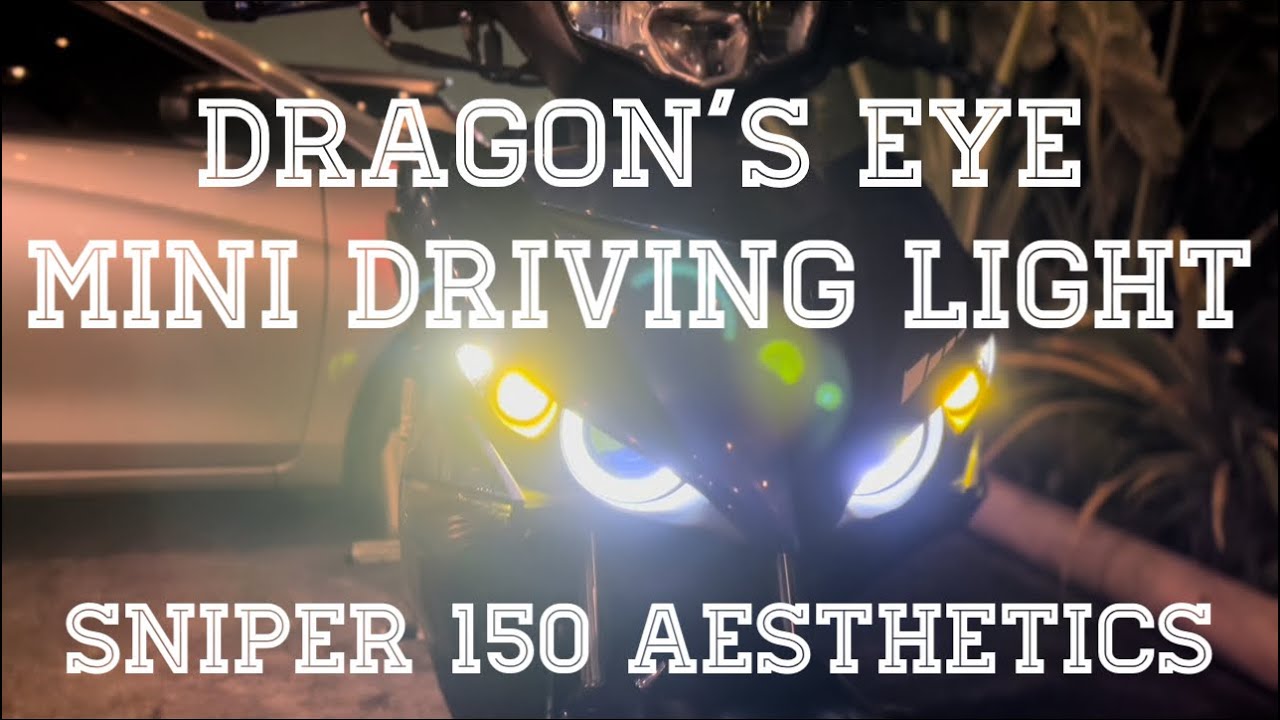 Sniper 150 | Dragon’s eye | Mini Driving Light | No Brackets ...