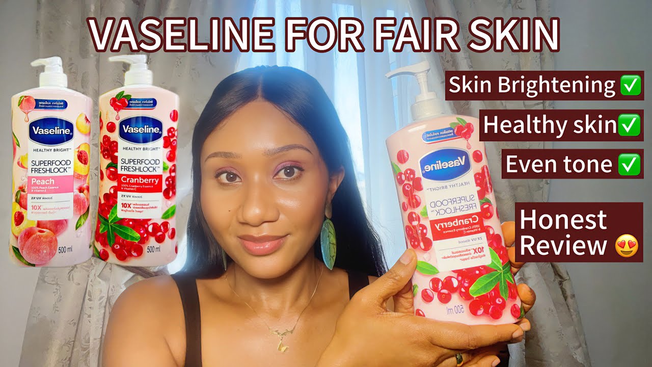 VASELINE BODY LOTION FOR BRIGHTER SKIN Vaseline healthy bright ...