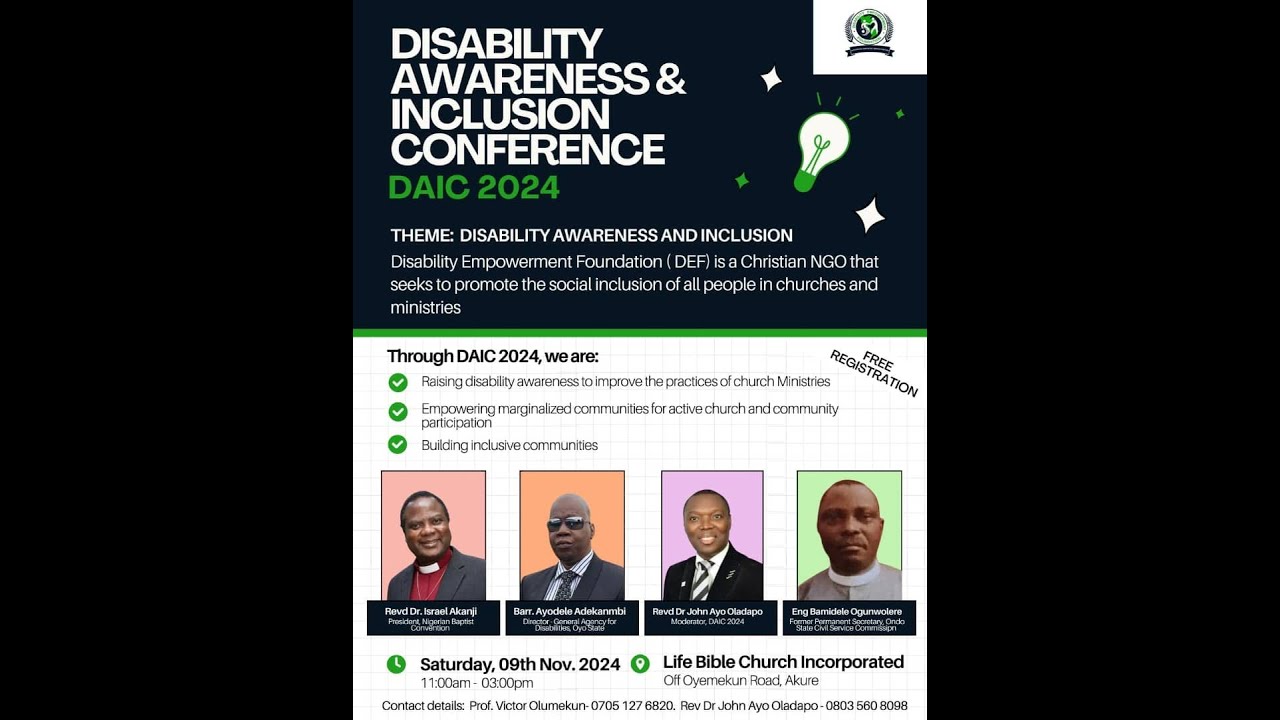 Disability Awareness and Inclusion Conference (DAIC 2024) - YouTube