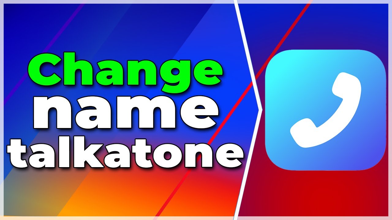 How to Change My Name on Talkatone (2024) (Tutorial) - YouTube