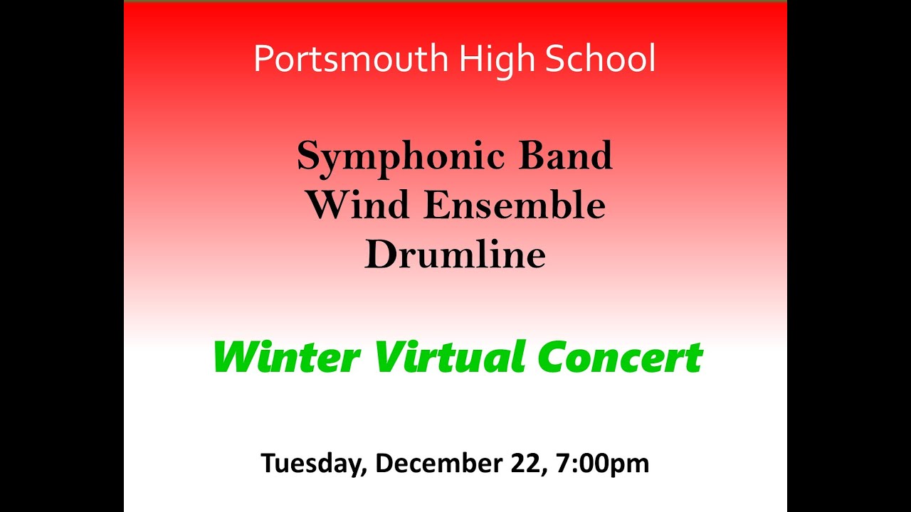 PHS Winter Virtual Concert 2020 - YouTube