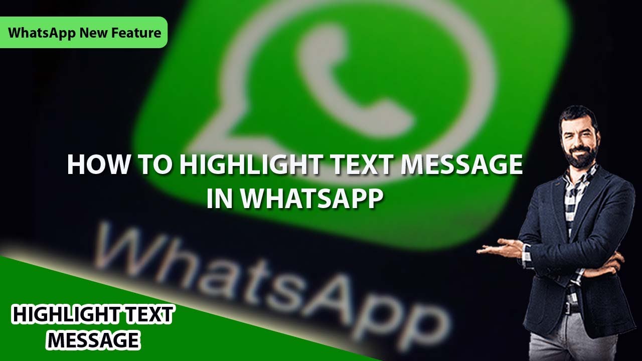 How to Highlight Text in Whatsapp | Whatsapp New Update Send ...