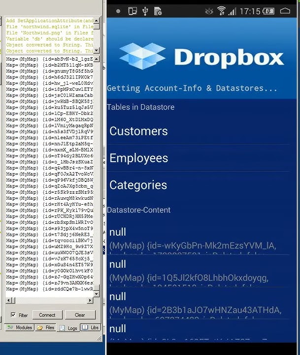 B4A Dropbox Datastore Example 1 - YouTube