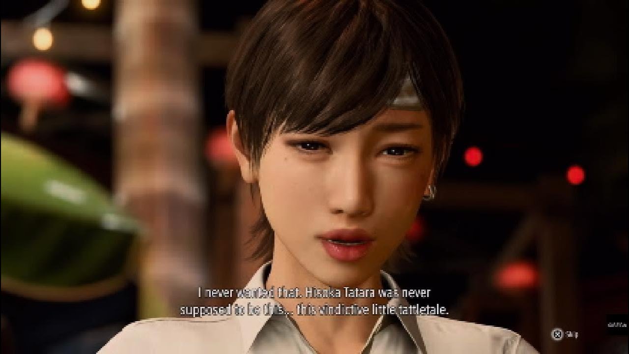 Like A Dragon Infinite Wealth PS5 - Chitose Reveals Her Past Scene ...