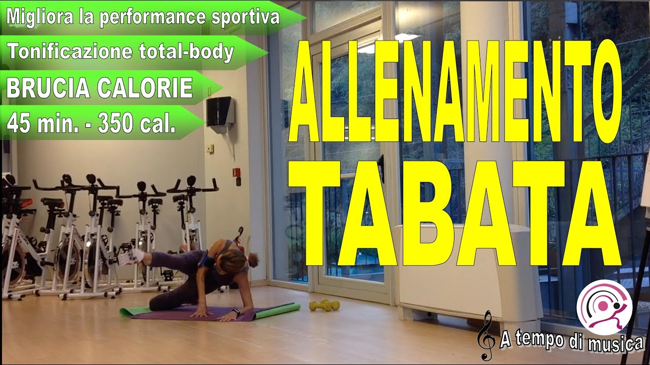 Allenamento tabata ad alta intensità per tonificare i muscoli di tutto ...