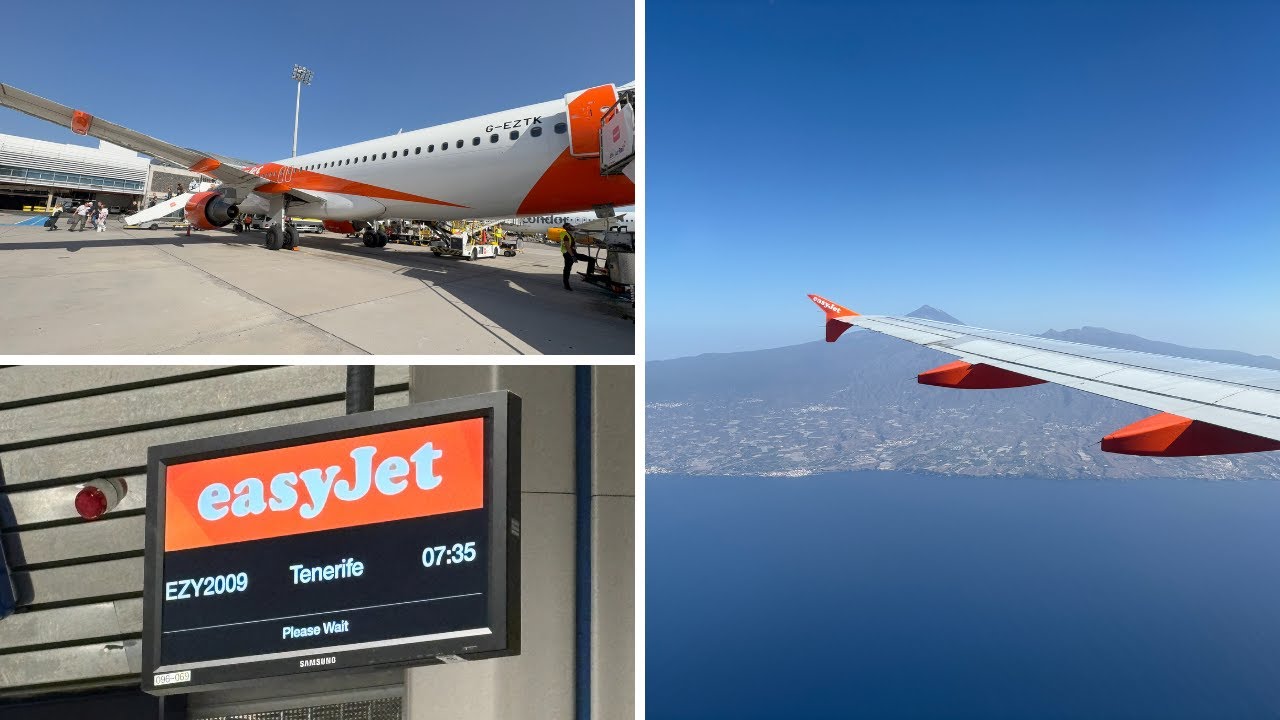 easyJet flight EZY2009 | MAN to TFS | Manchester to Tenerife South ...