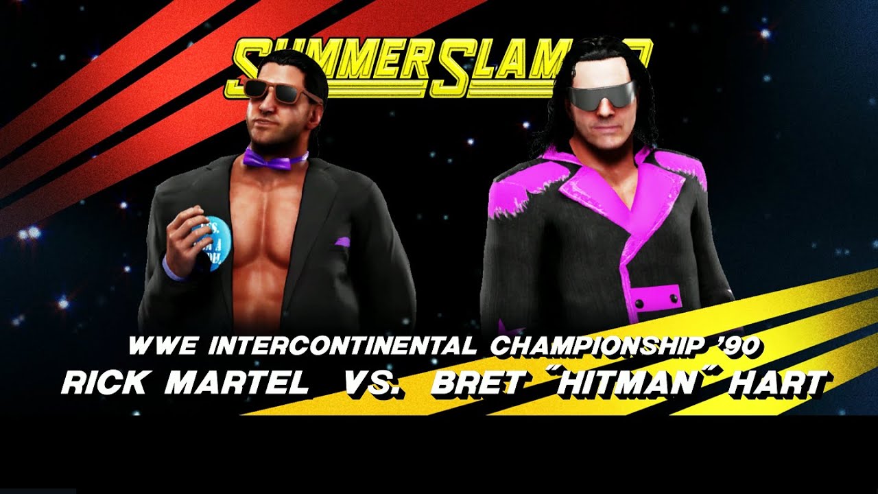 WWE 2K19 | Rick "The Model" Martel vs. Bret "Hitman" Hart - YouTube