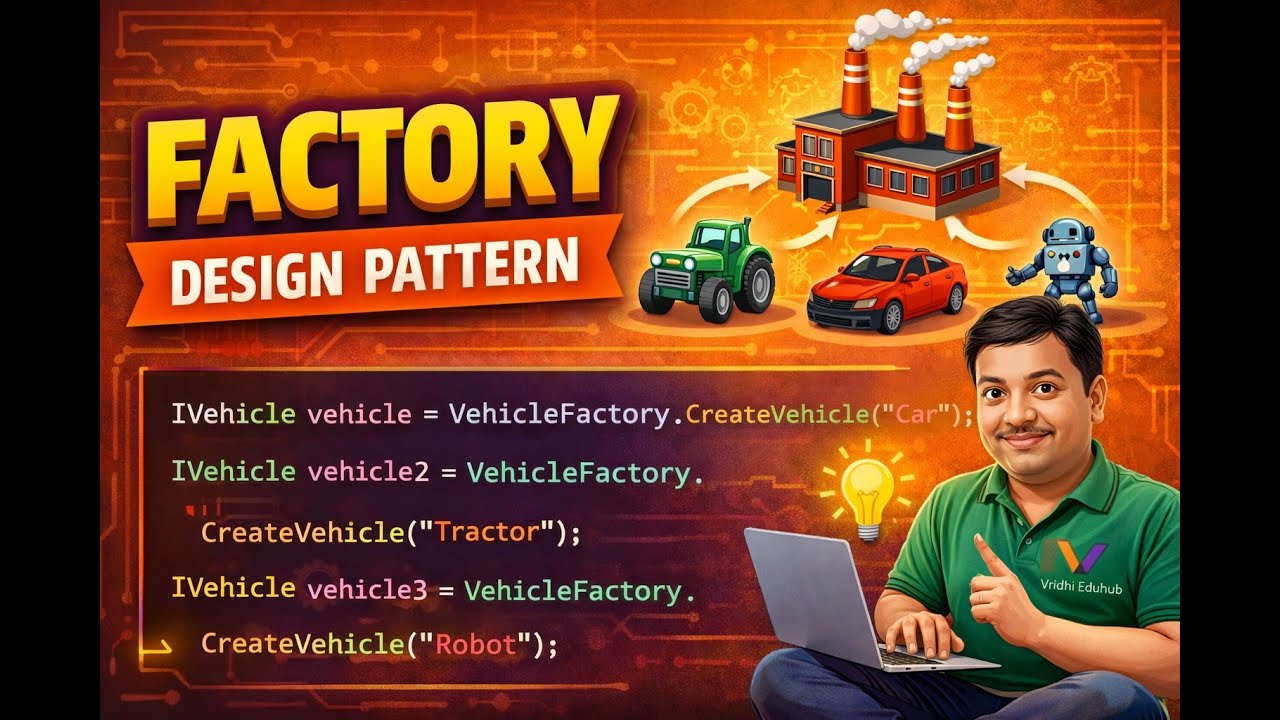 04 Factory Design Pattern Explained | Real-World Example | c# Beginner ...