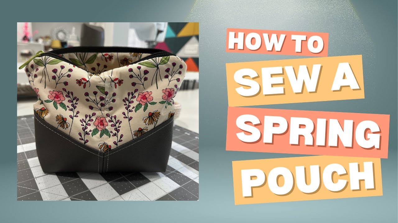 Let's Sew a Simple Spring Pouch 🌸 30 Minute Project - YouTube
