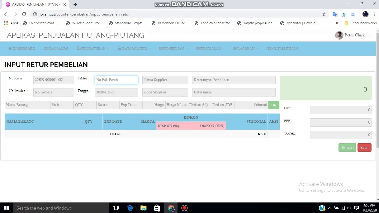 Aplikasi Penjualan Hutang-Piutang berbasis codeigniter - YouTube