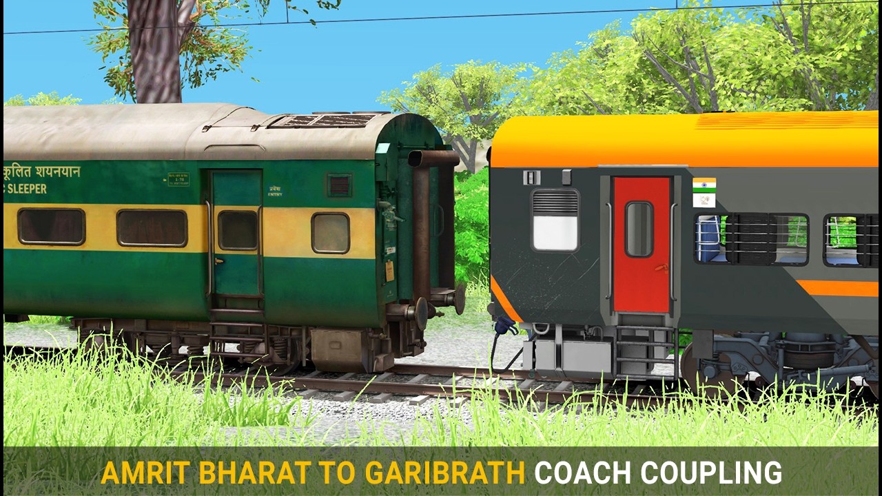 Garibrath Coach Coupling on Amrit Bharat Express | Train Simulator ...