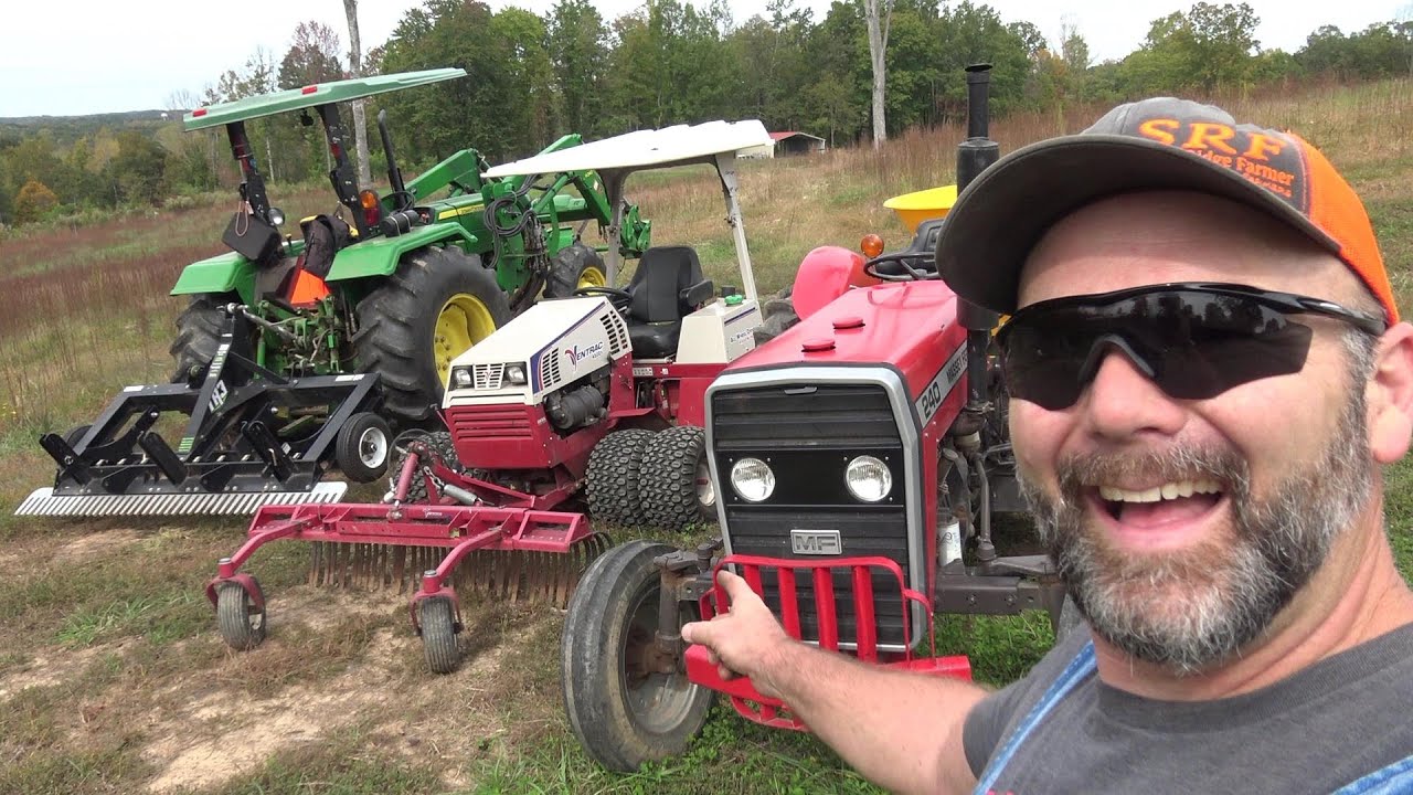 You've never seen all these tractors put to work on the same project ...