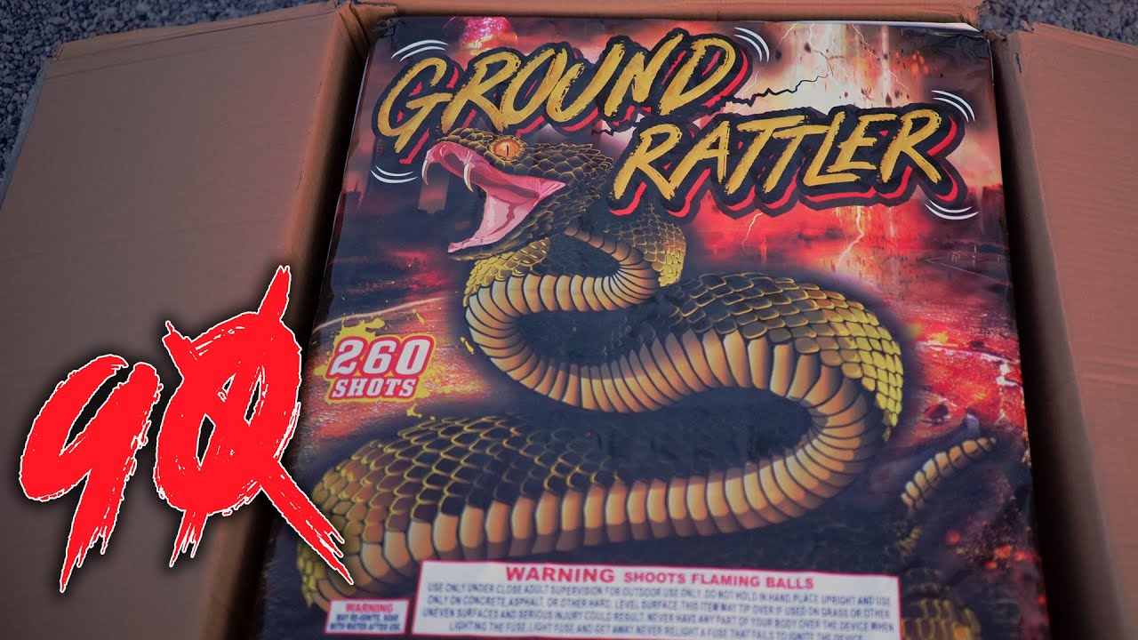Ground Rattler - 260 Shot Firework - 4K Two Angles - YouTube