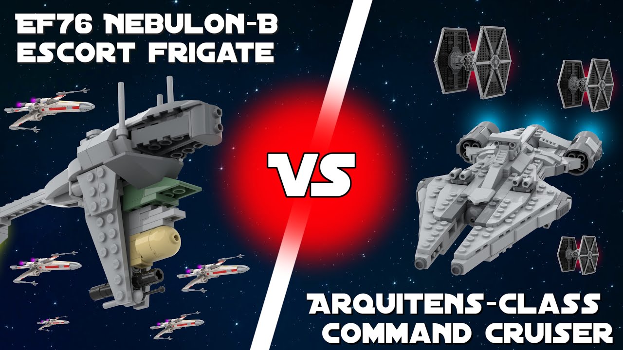 Lego Star Wars EF76 Nebulon-B Escort Frigate VS. Arquitens-Class ...