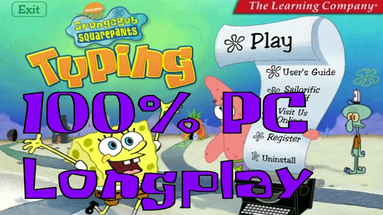 SpongeBob SquarePants Typing - 100% PC Longplay - YouTube