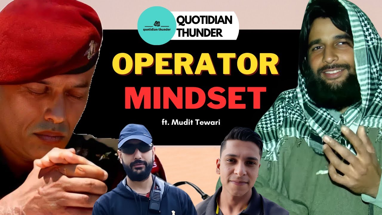 Operator Mindset, Instinct & Defence Aspirants | Urban Warfare Instructor Mudit Tewari - YouTube