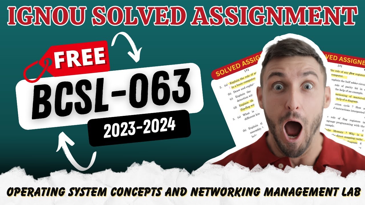 BCSL-063 Solved Assignment 2023-24 | IGNOU BCA Free Assignment Solution ...