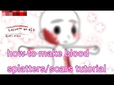 editing/drawing blood/gore/scars tutorial for digital art and gacha ...