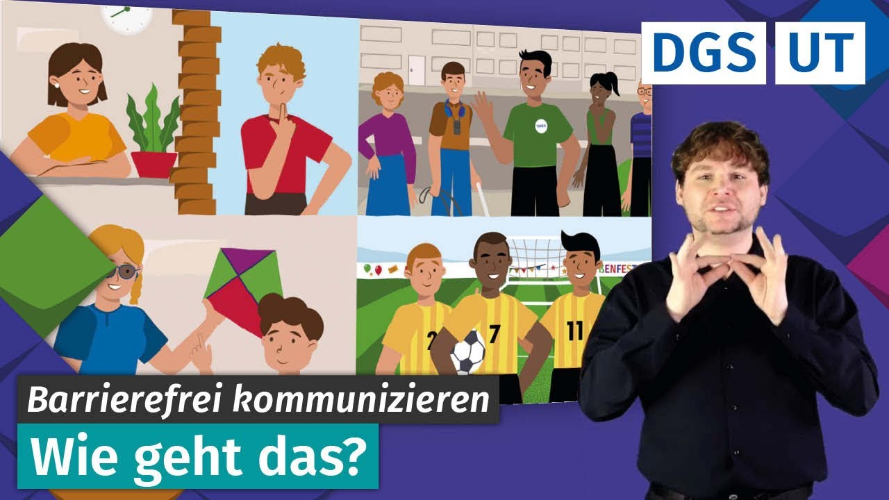 [DGS] Barrierefreie Kommunikation mit Menschen mit Behinderungen - YouTube