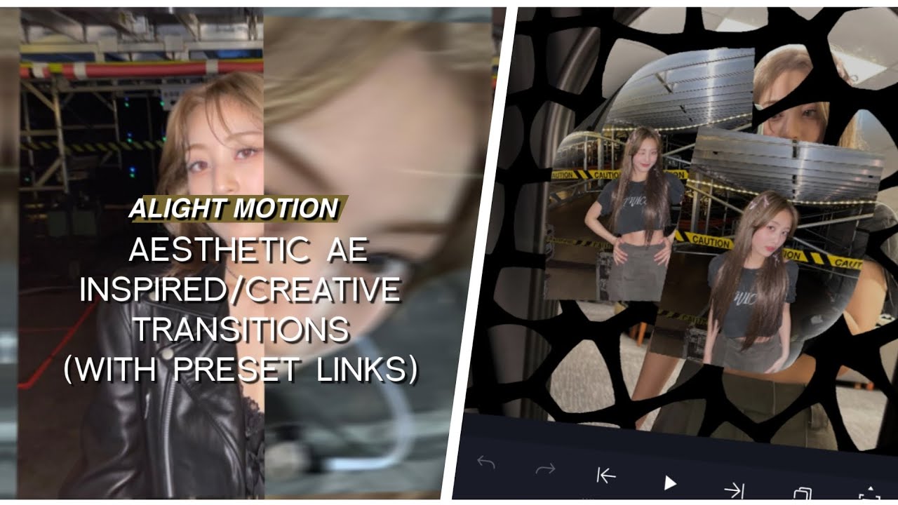 aesthetic ae inspired/creative transitions tutorial | alight motion - YouTube