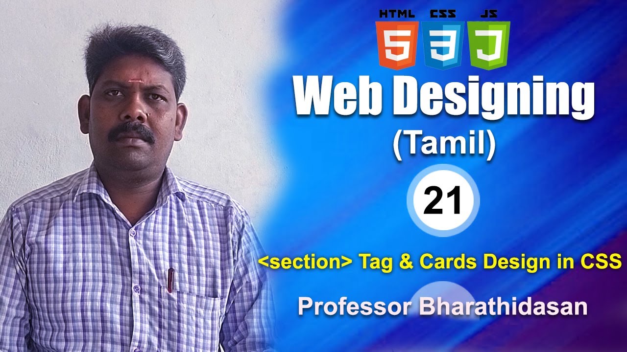 Section Tag and Card Design using CSS Style | Web Designing | Professor ...