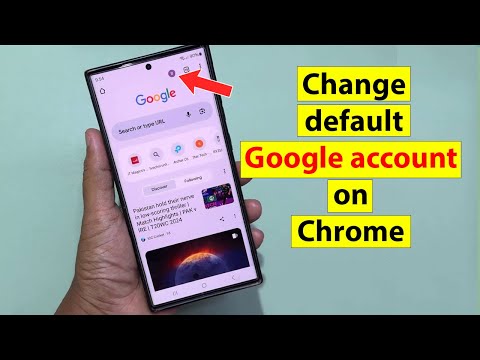 How to change default google account on chrome android