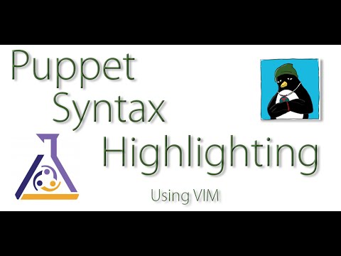 Puppet Manifest Syntax Highlighting - YouTube