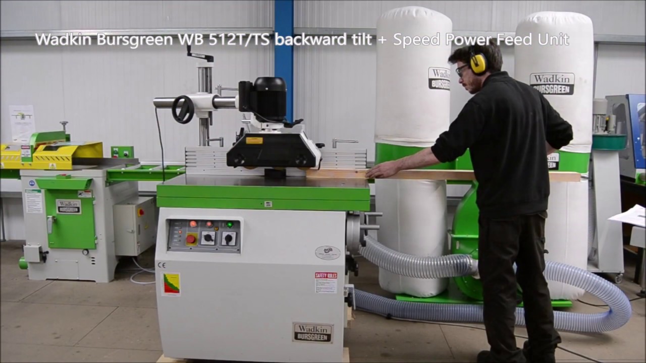 Spindle Moulder - Rebating timber on our Wadkin Bursgreen Backward ...