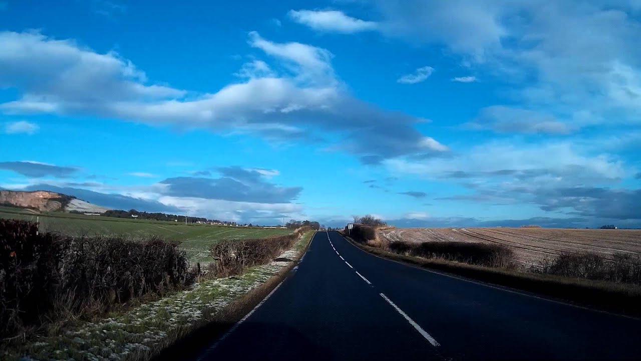 Winter Afternoon Drive To Balmullo Fife Scotland - YouTube