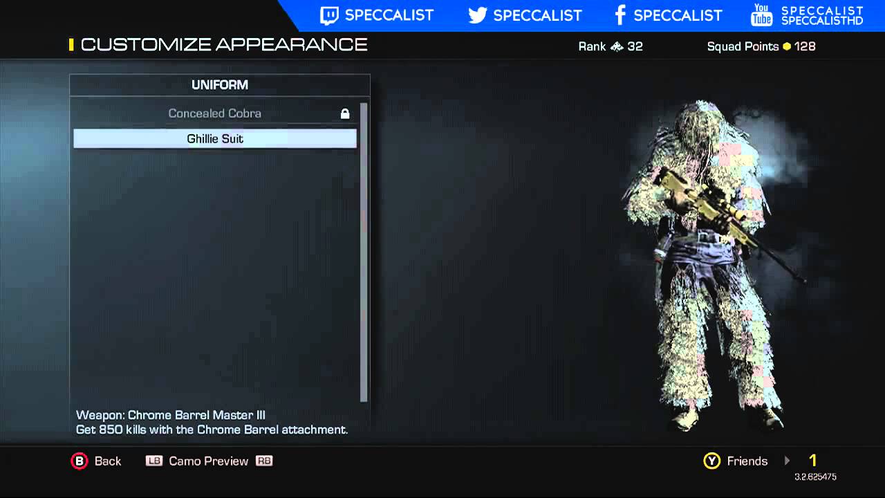 How To Unlock The Ghillie Suit on COD Ghosts! - YouTube