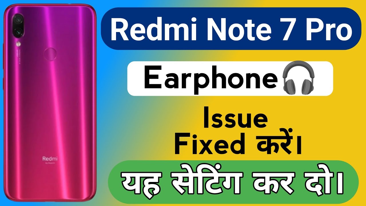 Redmi Note 7 Pro Earphone Not Working | How to Solve Earphone Problem ...