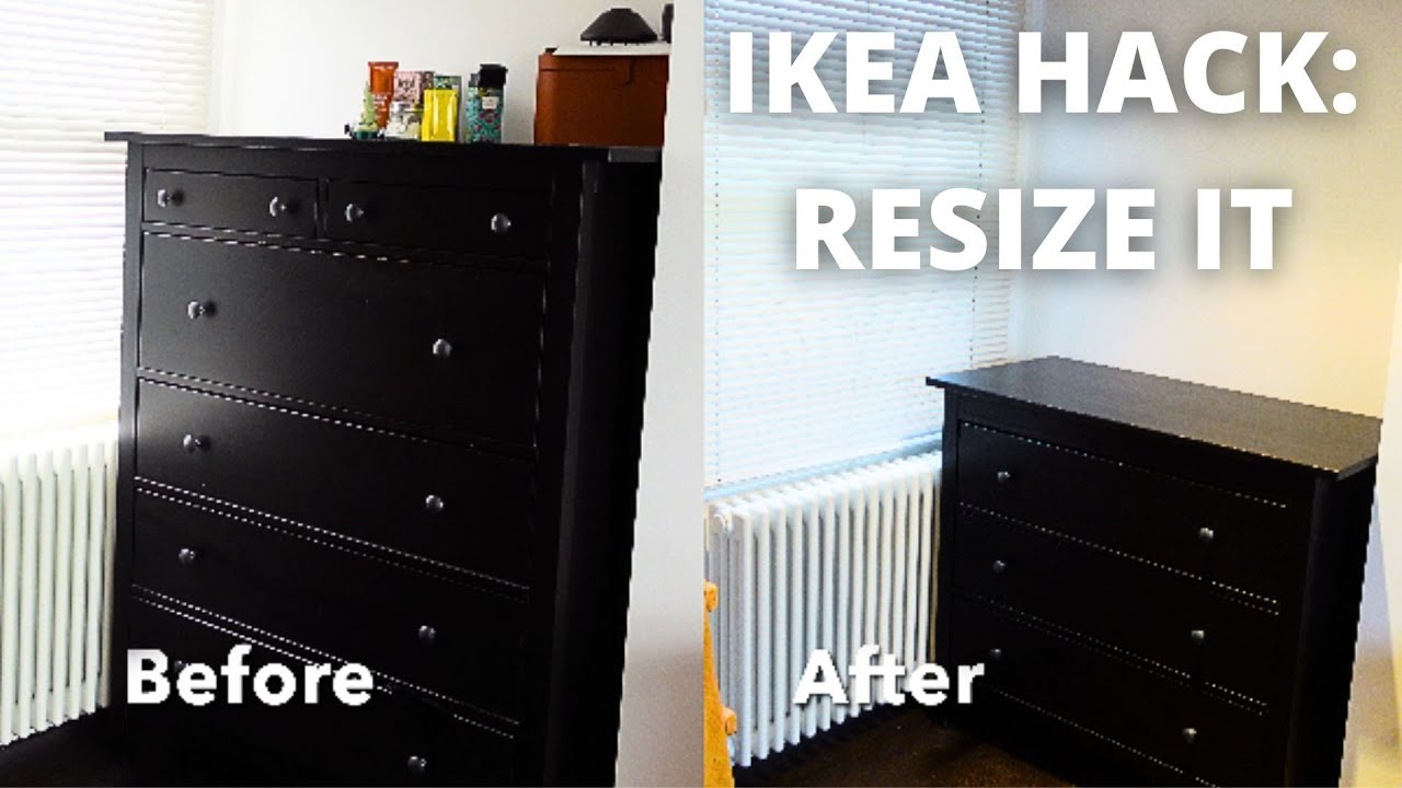 IKEA HACK (LITERALLY) CUSTOMISING FLAT-PACK FURNITURE TO FIT PERFECTLY ...
