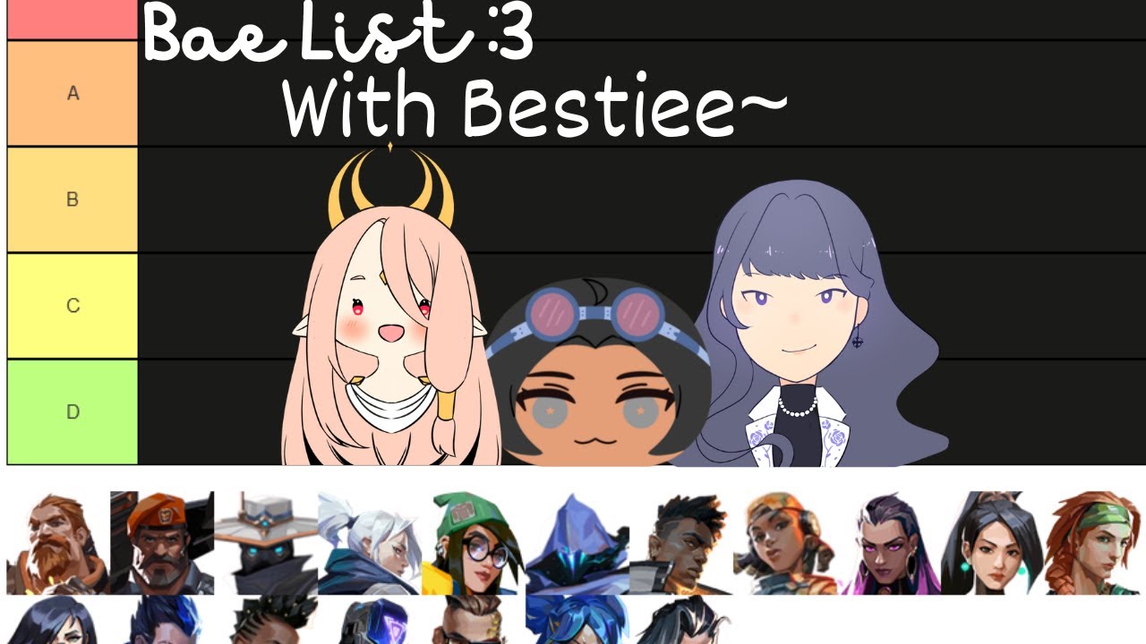 [EN/ID] VALORANT BAE LIST WITH NOLA N ALMOND EHE [DIMENSTAR | SOO SUYU ...