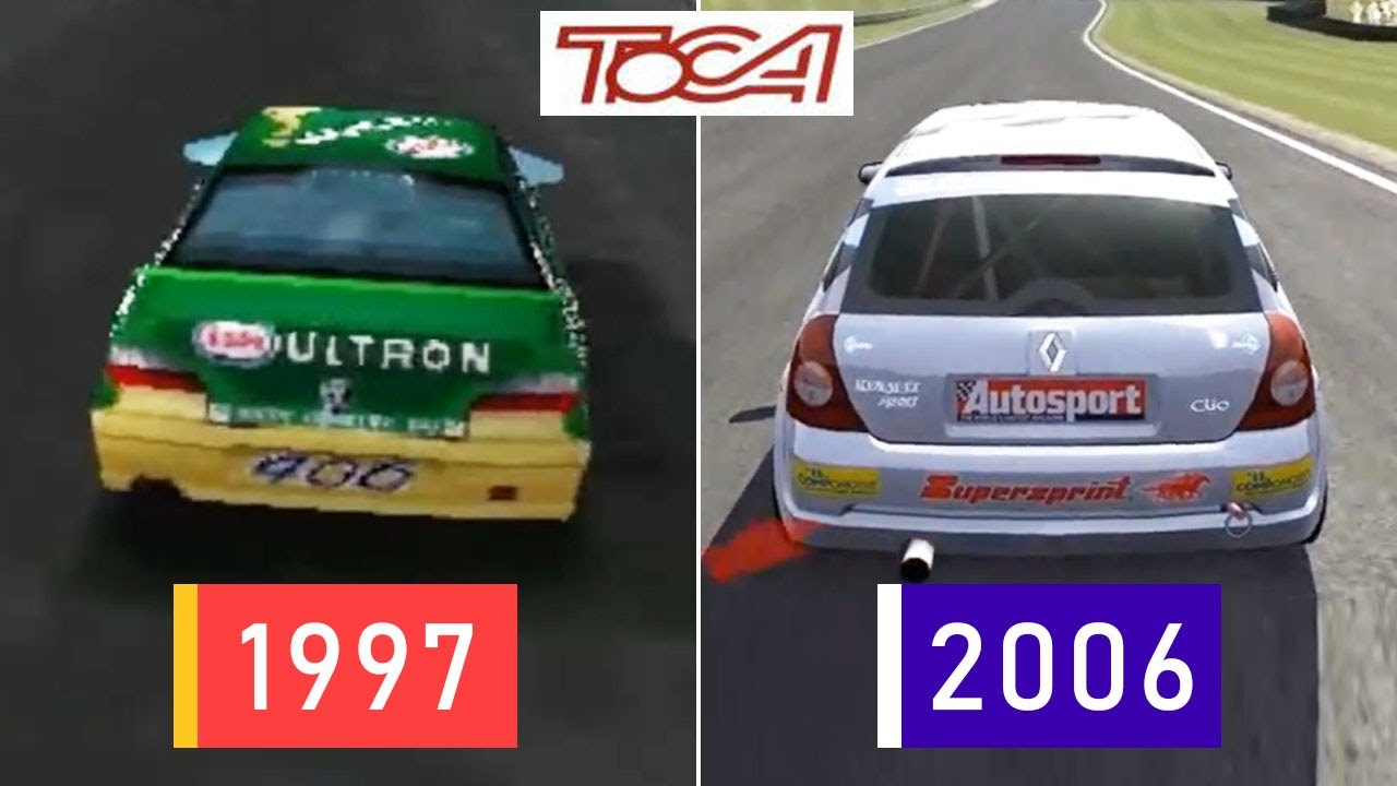 Evolution of TOCA Racing Video Games 1997-2006 - YouTube