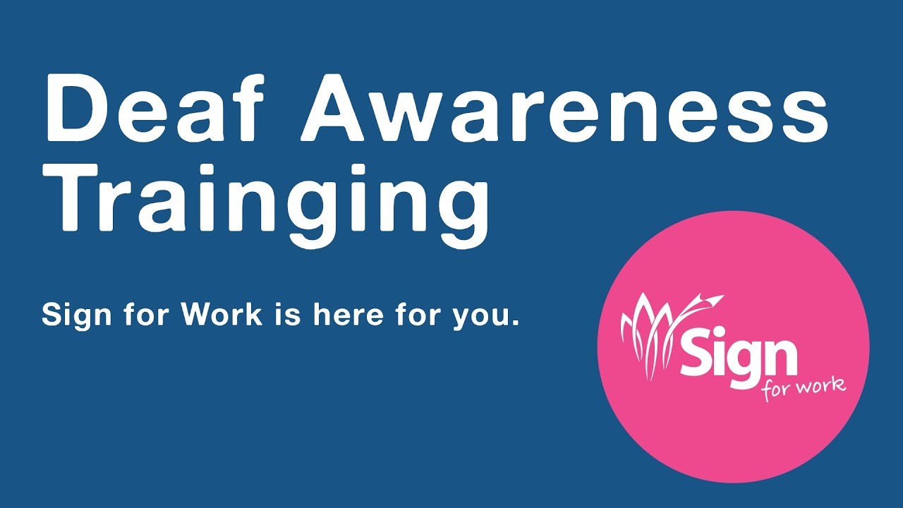 Deaf Awareness Training - YouTube
