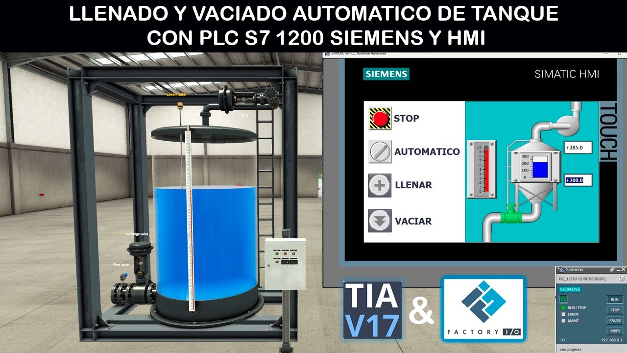 TIA PORTAL: Control Llenado y Vaciado Automático de un Tanque ...