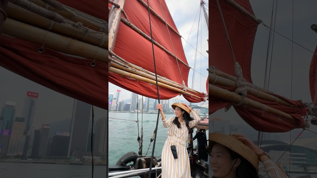 Classic Chinese junk boat ride in Hong Kong’s Victoria Harbour #dukling ...