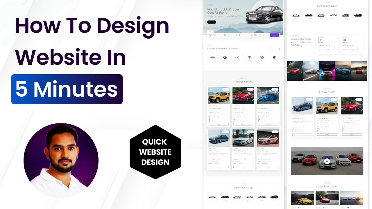 How to Design a website in 5 minutes || Website Design - YouTube