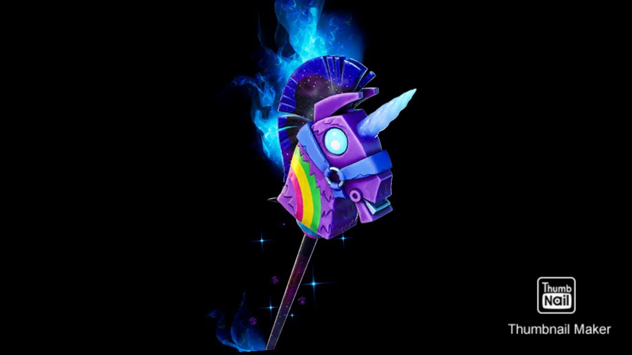 Fortnite Cosmic Llamacorn Pickaxe Gameplay - YouTube