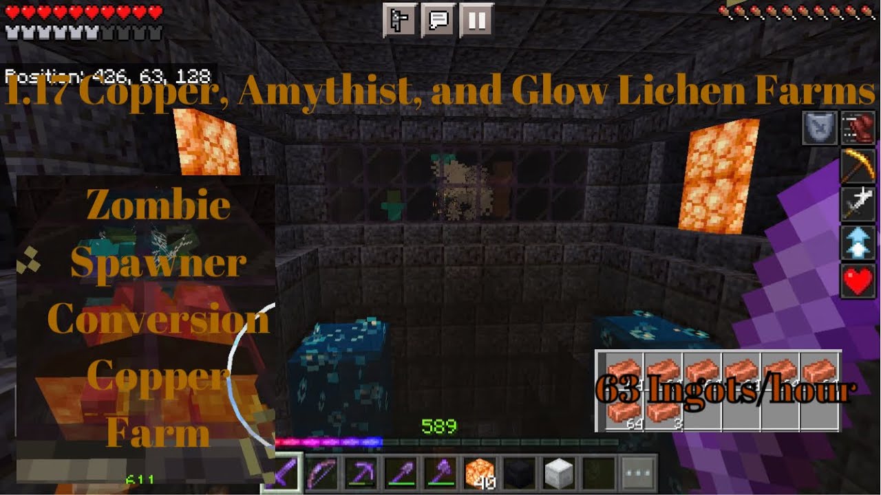Wishcraft 8: Minecraft Bedrock Best Copper Farm? Amethyst Farm and Glow ...