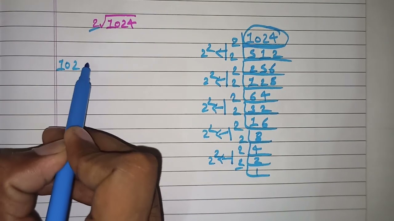 Square Root Of 1024 By The Help Of Prime Factorisation 2 1024 YouTube Square Root Of 1024 By The Help Of Prime Factorisation 2 1024 YouTube
