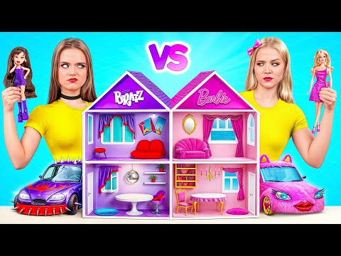Wir Bauen Ein Erstaunliches Puppenhaus | Barbie vs Bratz Challenge Multi DO Girls