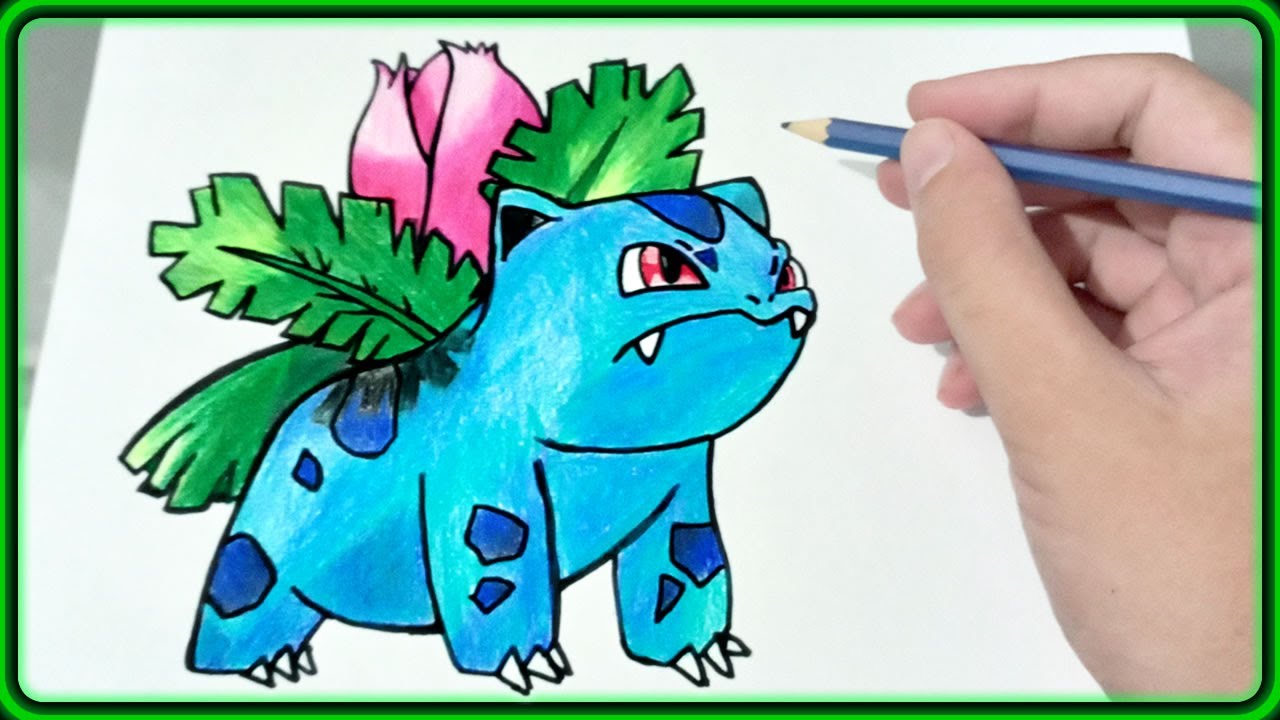 Como desenhar Pokémon Ivysaur 🍃 How to draw Ivysaur - YouTube