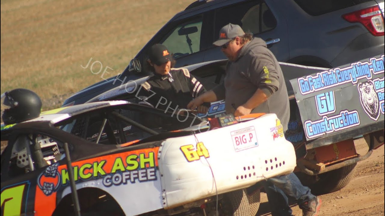12-4-24 imca stock car in car camera feature race - YouTube