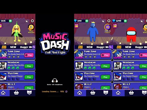 MUSIC DASH FULL MOD FIGHT part - 14 - YouTube